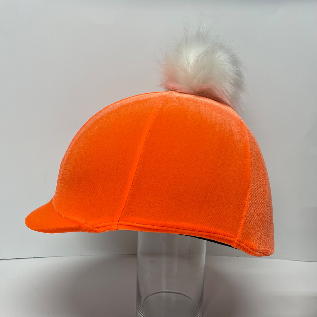 Horse RIDING COVER in Bright Orange Stretch Velvet With a Snap on ...