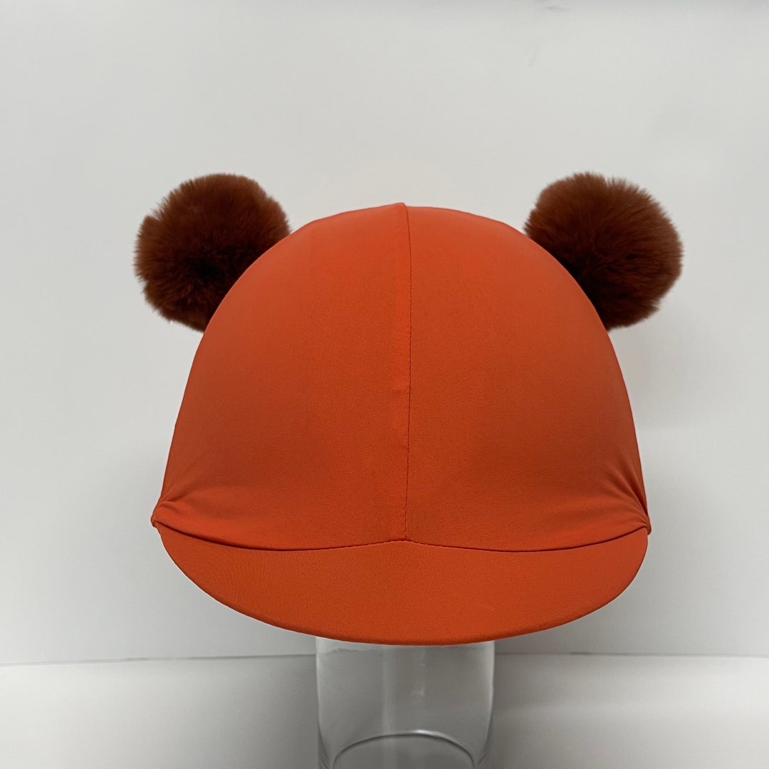 Horse RIDING COVER in Burnt Orange Lycra With Two Sewn on Rust Brown ...