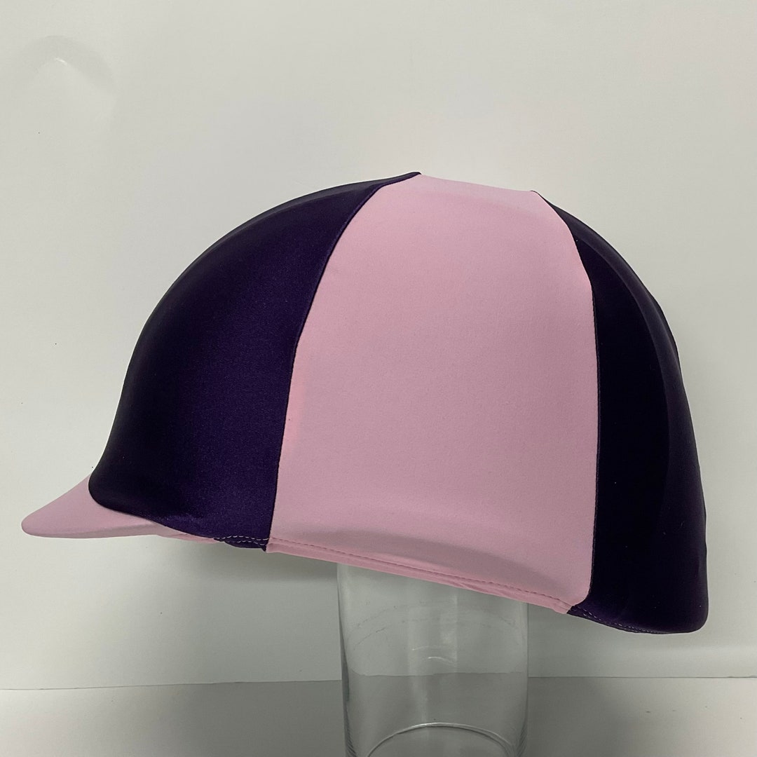 Horse RIDING COVER in Purple & Pink Lycra for Your Riding Helmet - Etsy