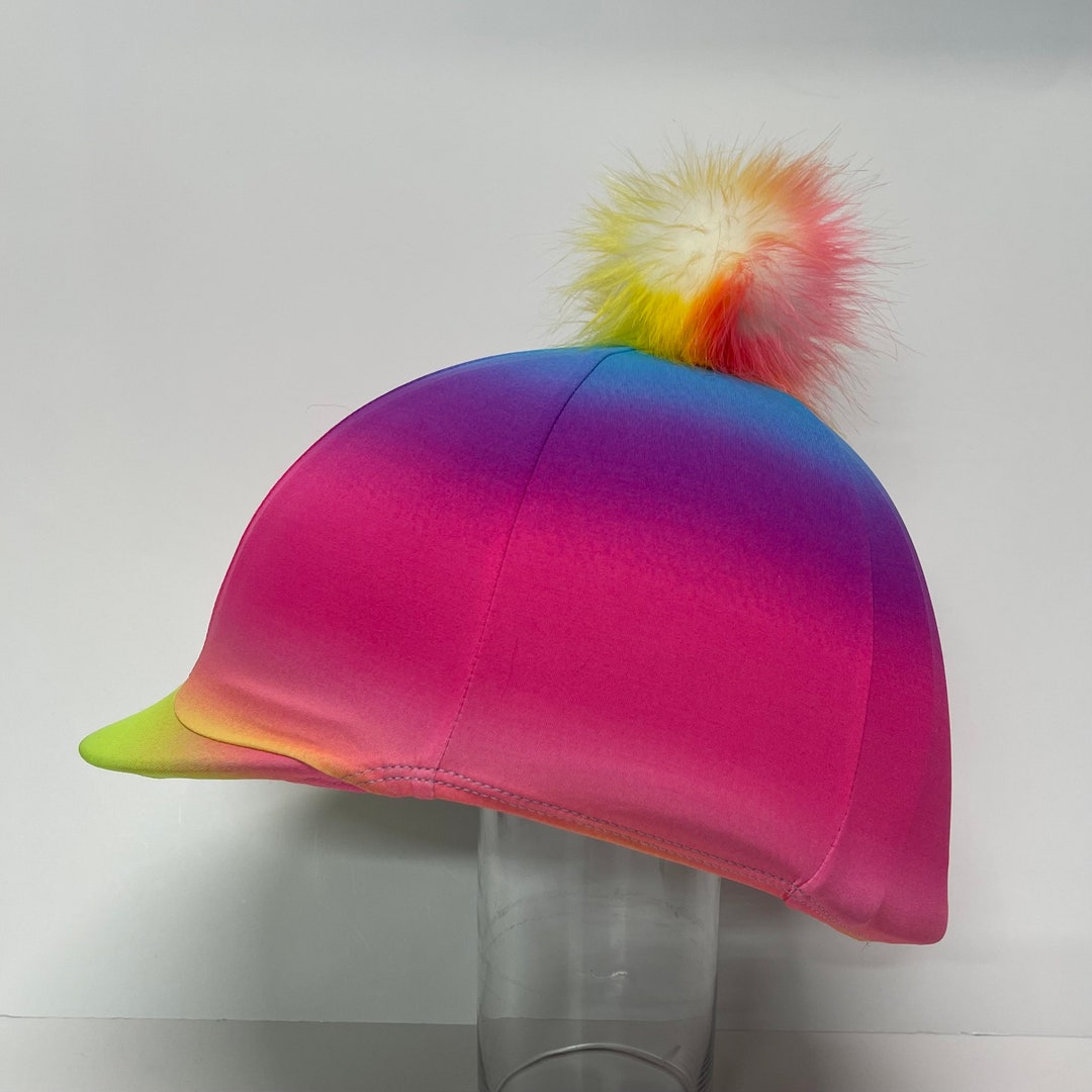Horse RIDING COVER in Pink Rainbow Print Lycra With a Rainbow Sewn on ...
