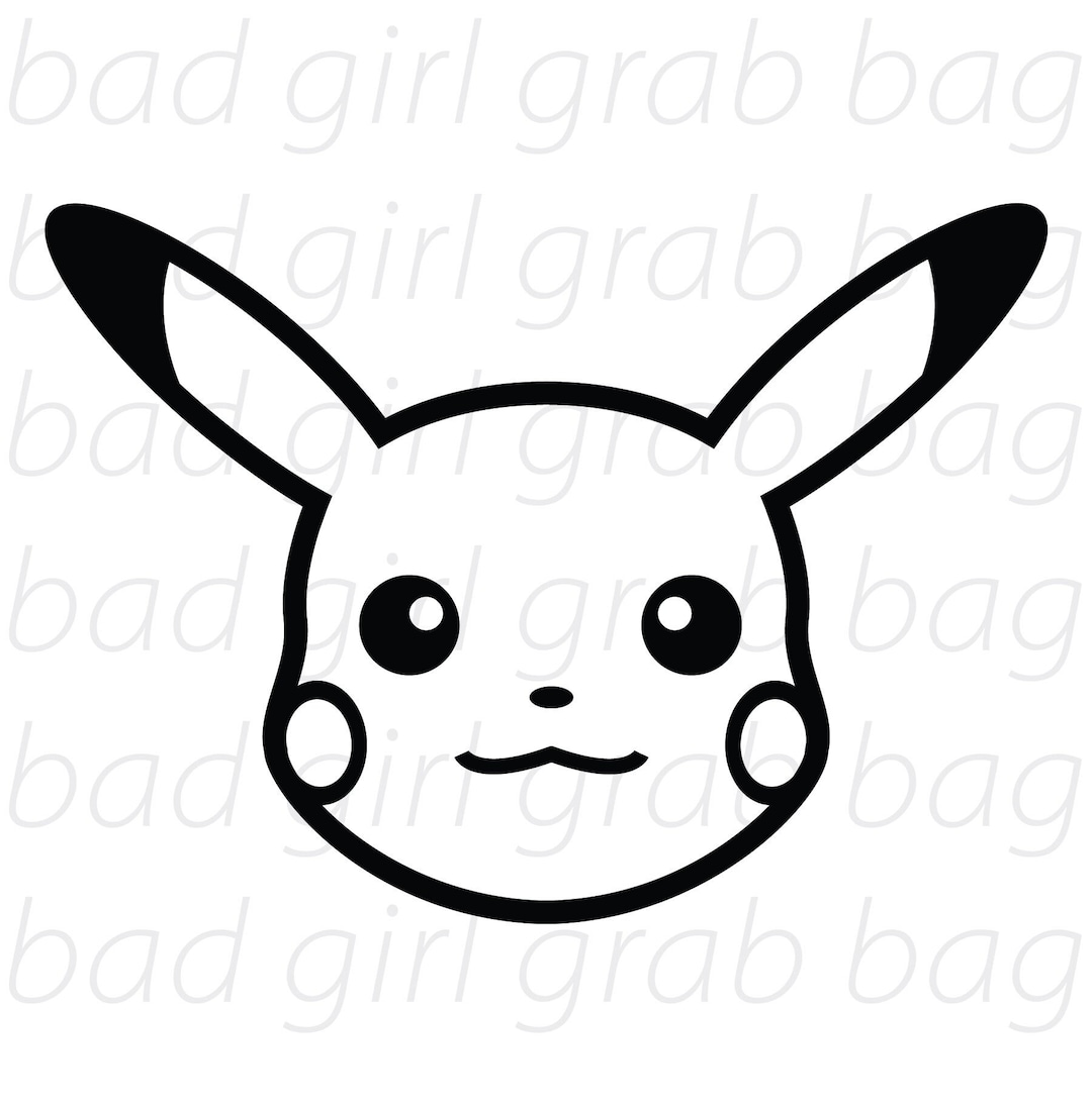 Pikachu Pokemon Inspired Svg File For Cricut Silhouette Vinyl Htv