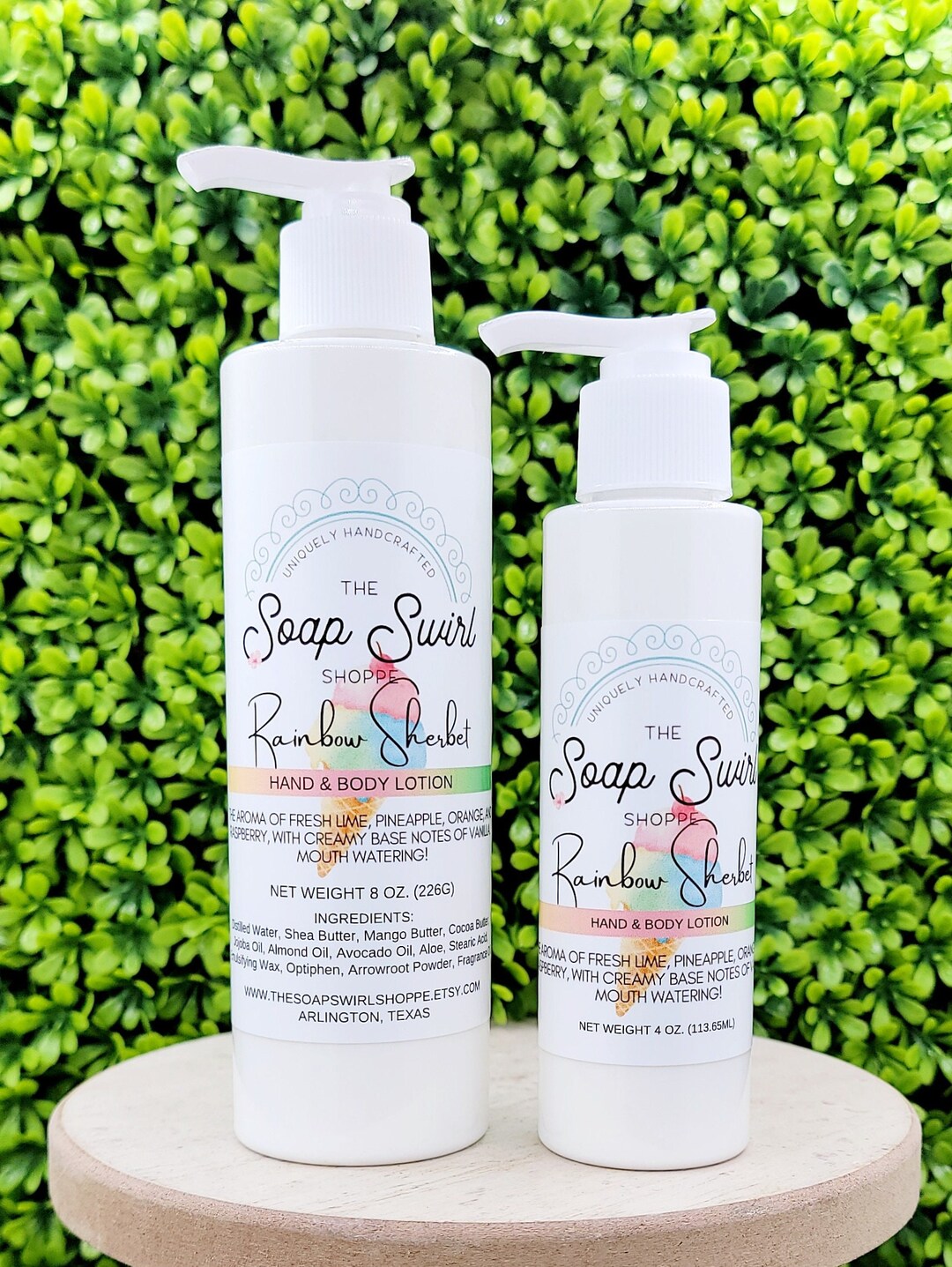 Rainbow Sherbet Hand & Body Lotion, Hand Lotion, Body Lotion, Natural ...