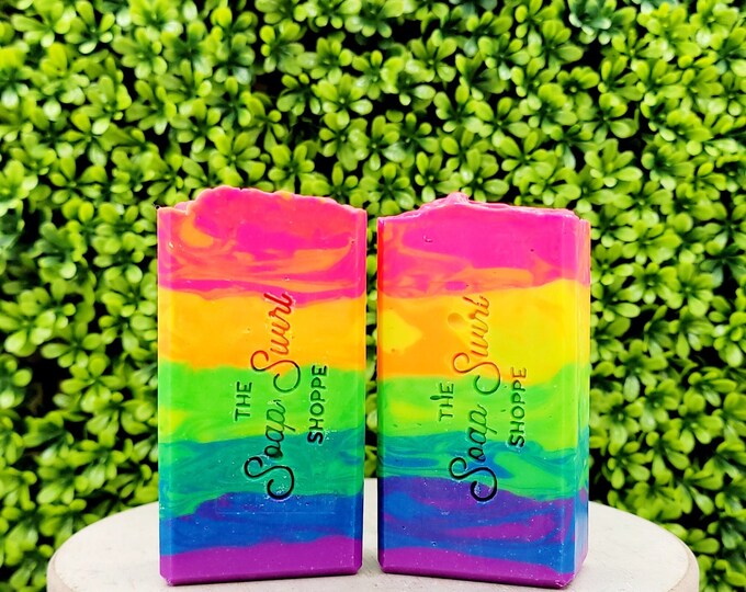 Fruity Swirls Soap Bar, Handmade Vegan Soap, Body Soap, Soap Bar ...