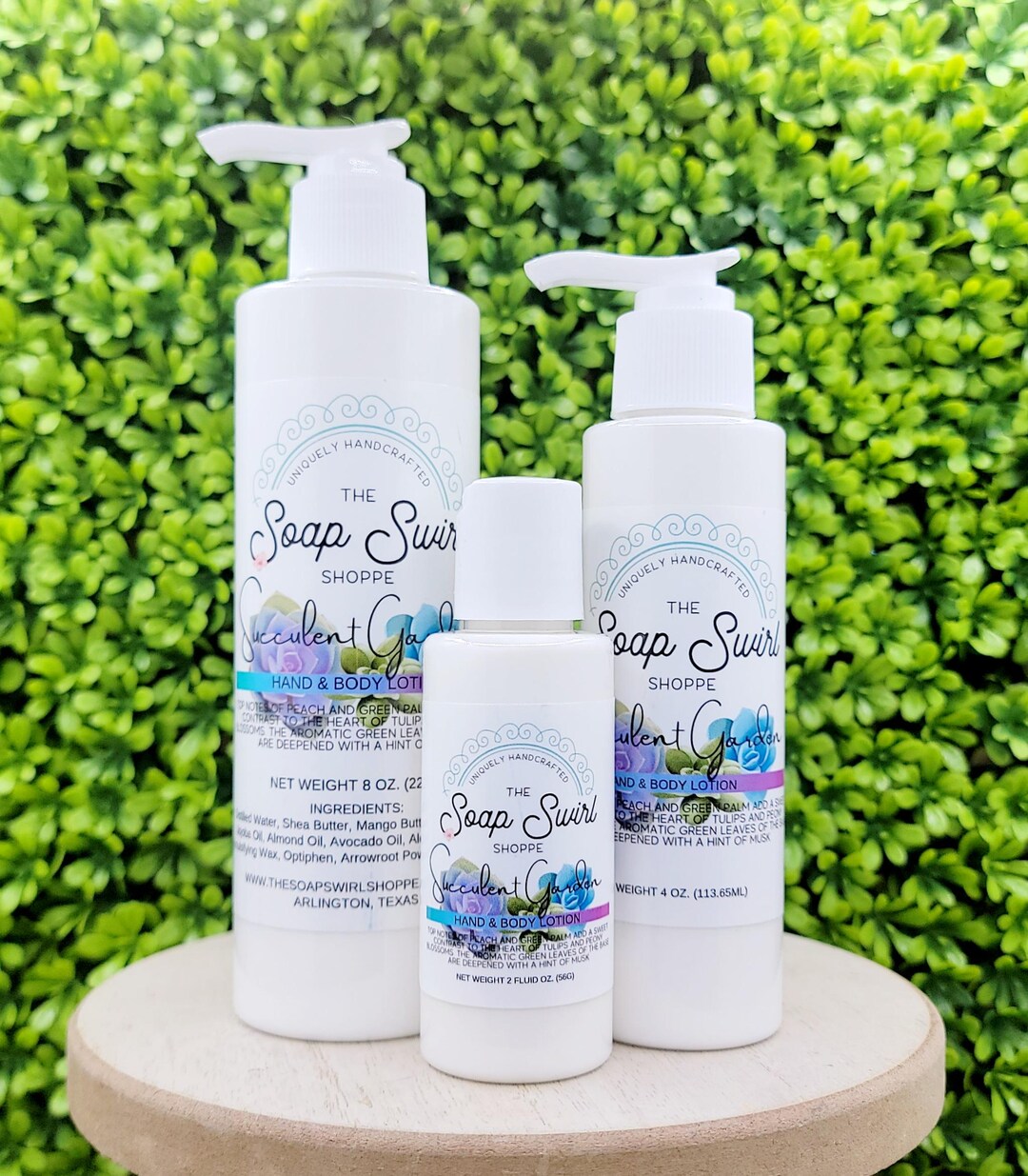 Succulent Garden Hand & Body Lotion, Hand Lotion, Body Lotion, Natural ...
