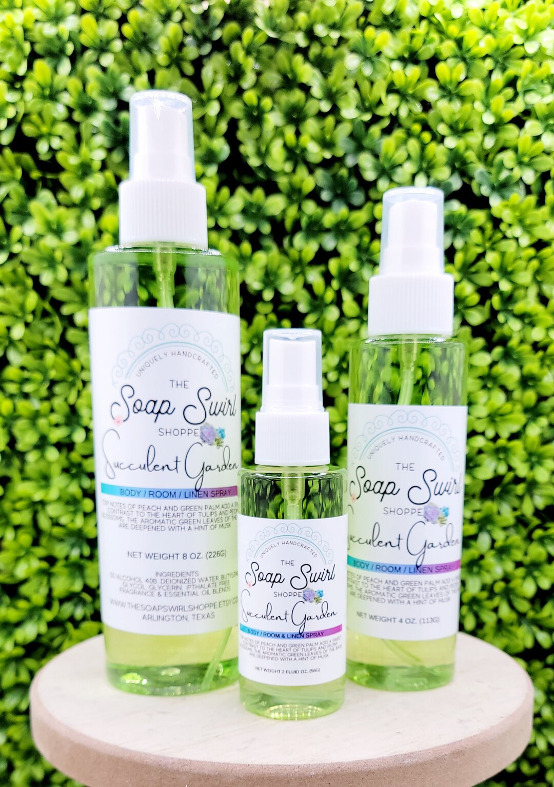 Succulent Garden Body, Room & Linen Spray, Body Spray, Fragrance Spray ...