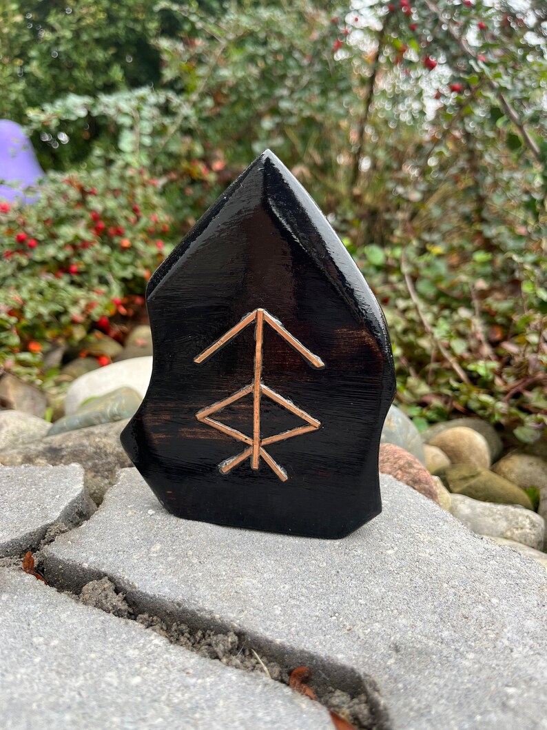 Norse VIKING PROTECTION RUNE Pagan Runes Viking Elder Futhark Handmade ...