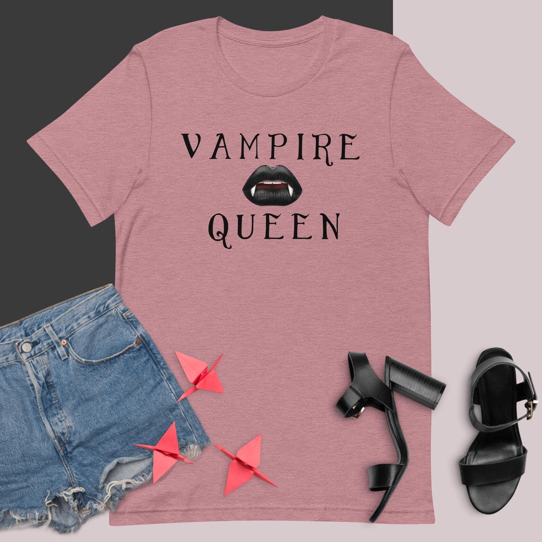Vampire Queen Gothic T-shirt, Vampire T-shirt, Halloween Vampire T ...