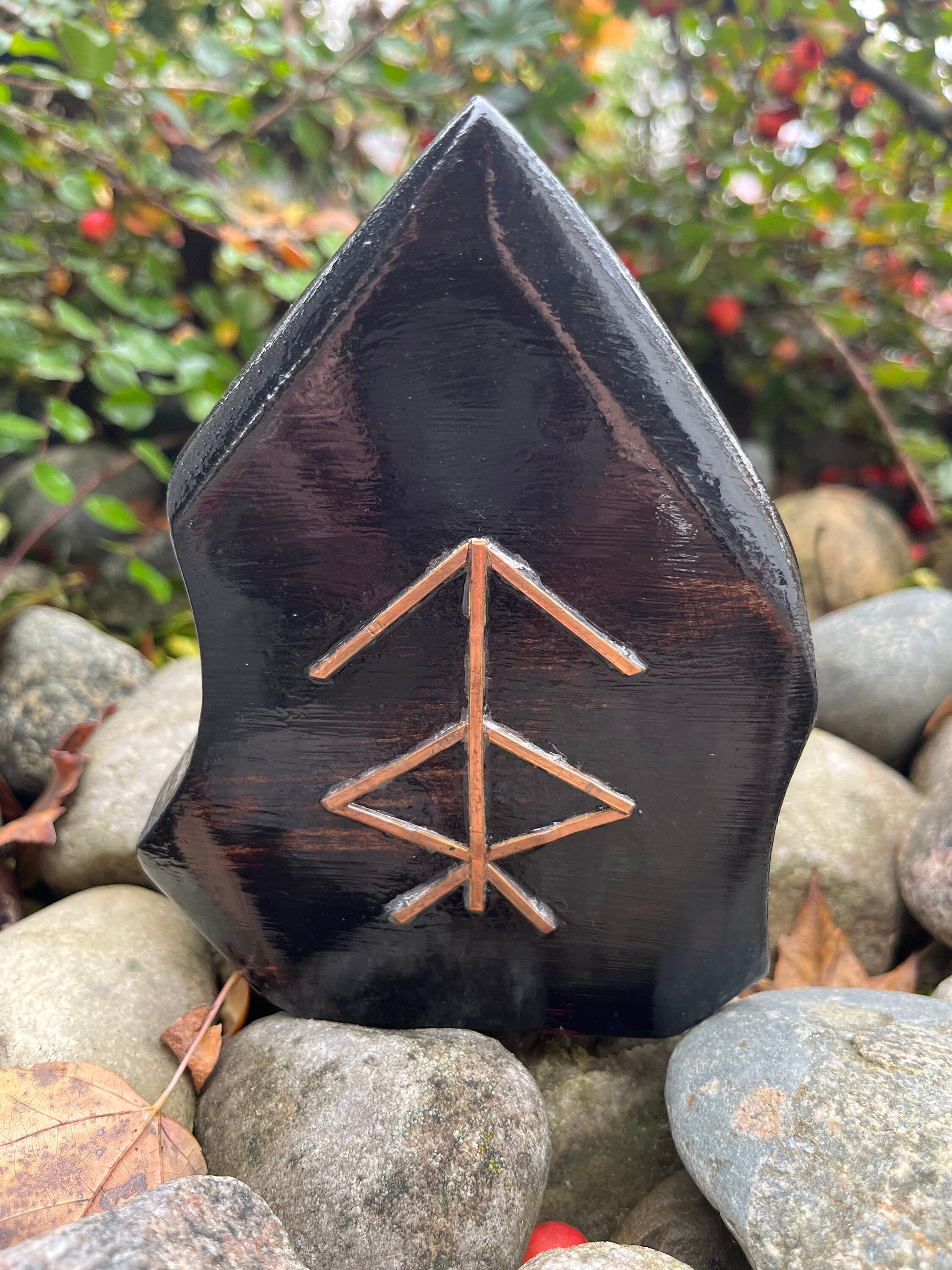 Norse VIKING PROTECTION RUNE Pagan Runes Viking Elder Futhark Handmade ...