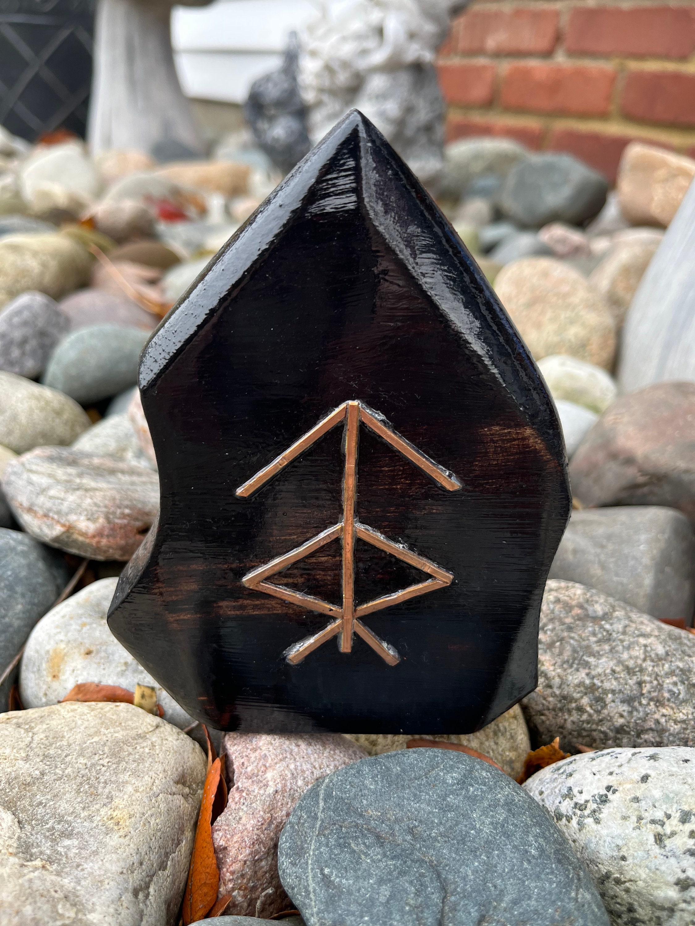 Norse VIKING PROTECTION RUNE Pagan Runes Viking Elder Futhark Handmade ...