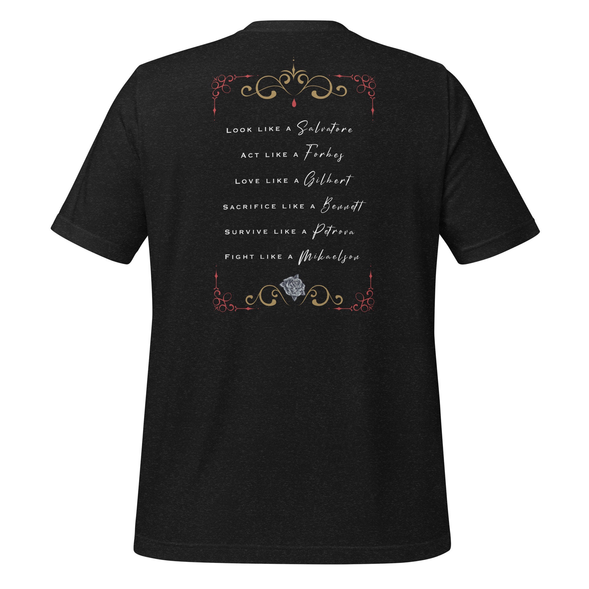 The Vampire Diaries Mystic Falls T-shirt, Black Stefan Salvatore Shirt ...