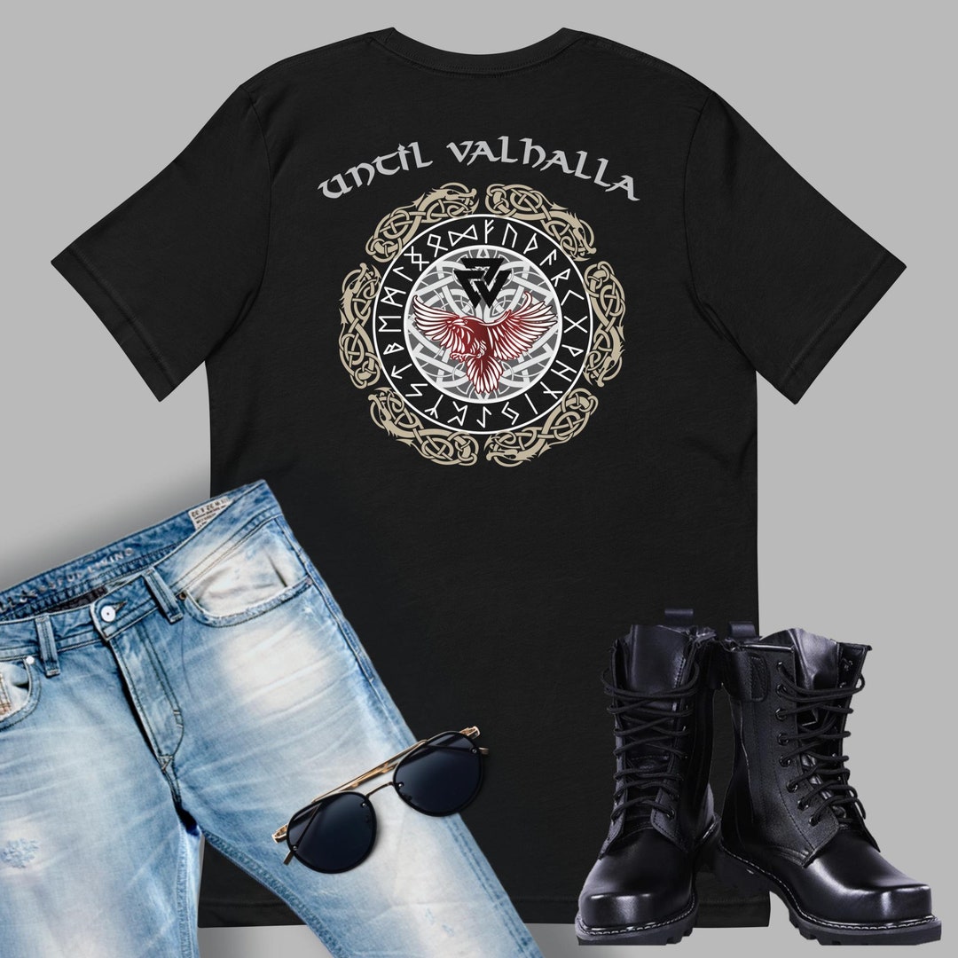Norse Viking T-shirt, Until Valhalla T-shirt, Pagan Shirt, Viking Tee ...