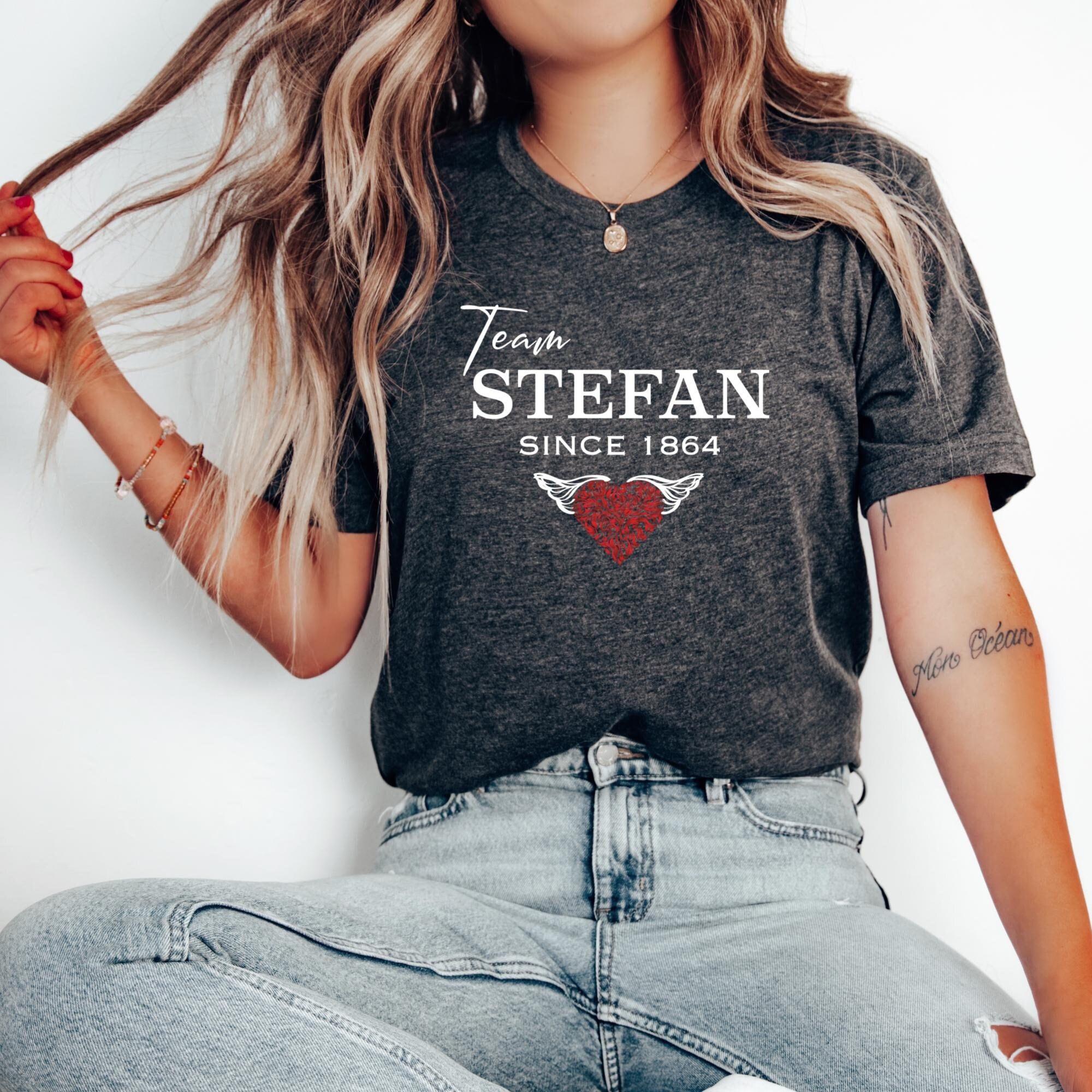 The Vampire Diaries Team Stefan T-shirt, Team Stefan Since 1864 T-shirt, TVD Merch, Stefan ...