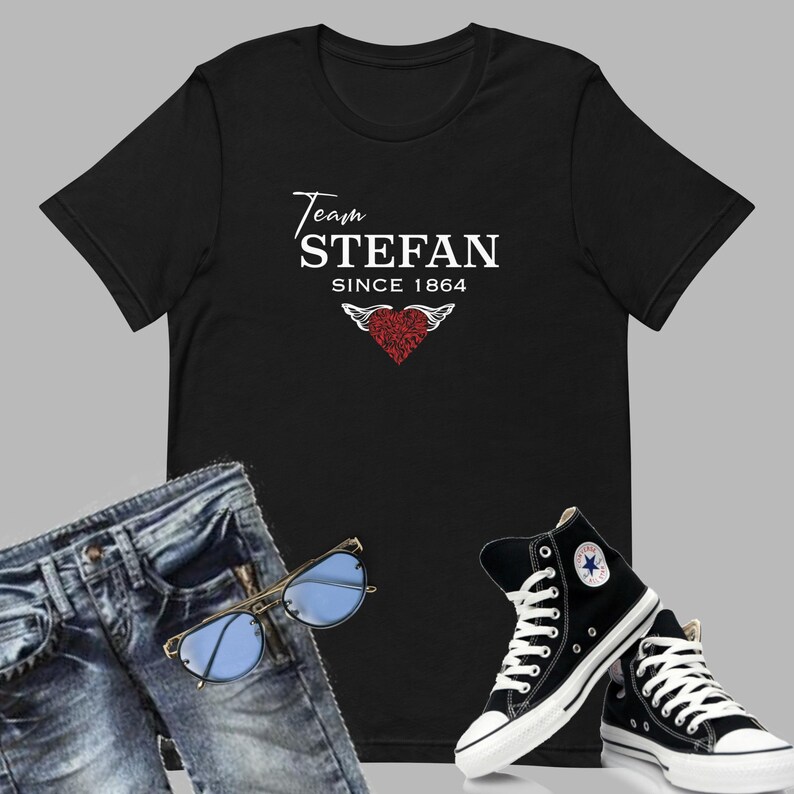 The Vampire Diaries Team Stefan T-shirt, Team Stefan Since 1864 T-shirt ...