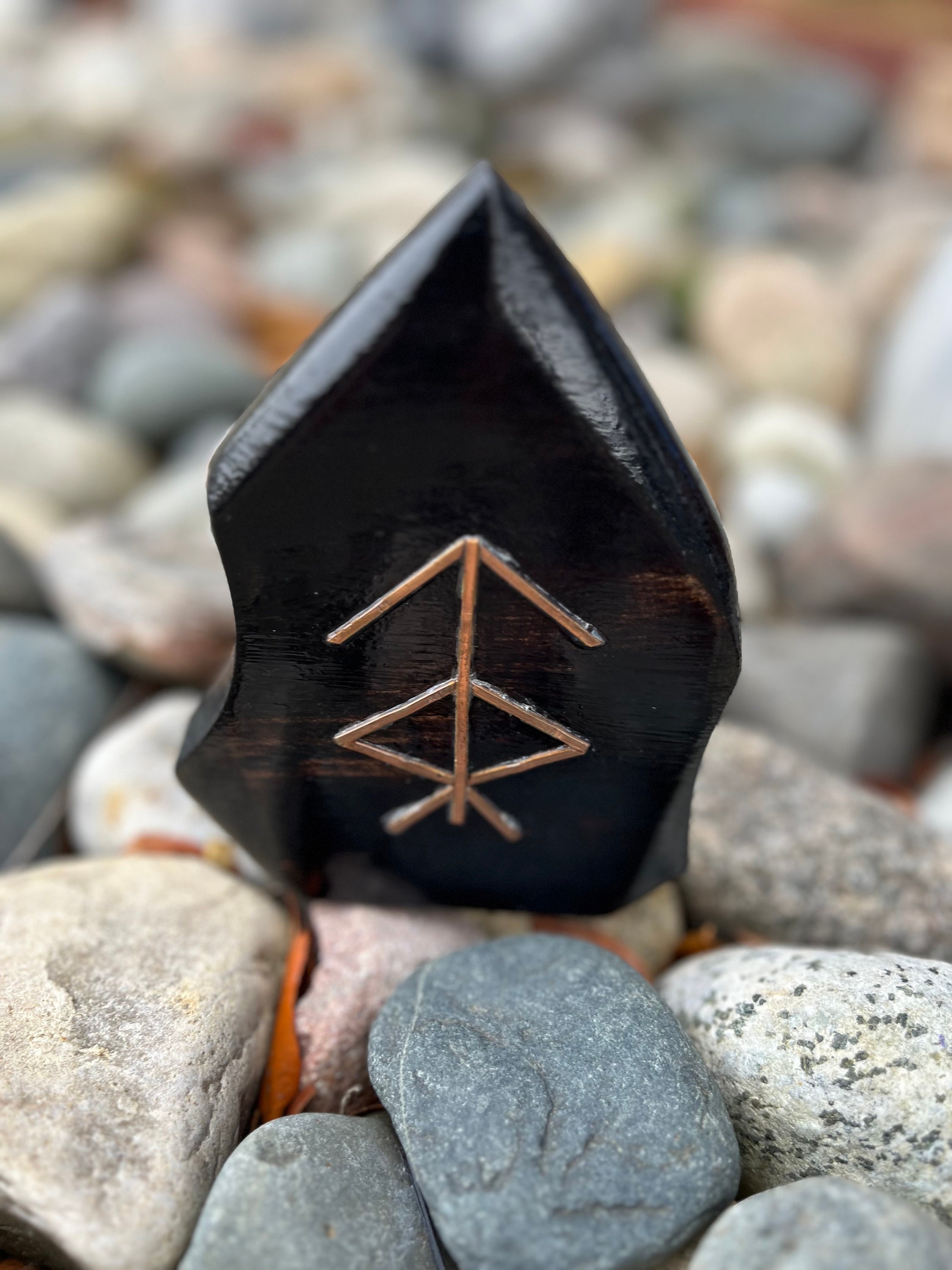 Norse VIKING PROTECTION RUNE Pagan Runes Viking Elder Futhark Handmade ...