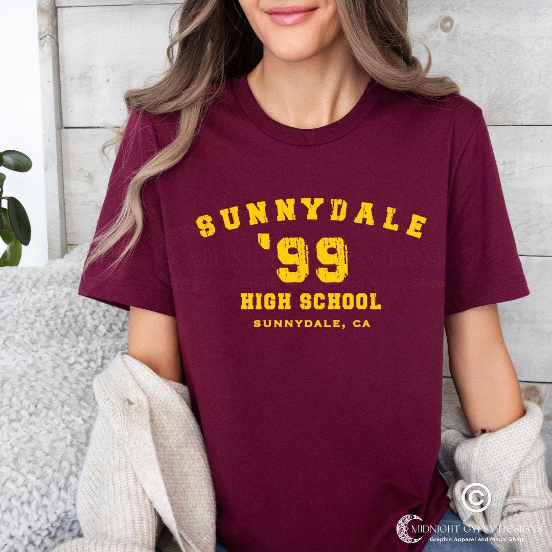 Sunnydale High School Shirt, Buffy Shirt, Sunnydale Razorbacks Tee ...