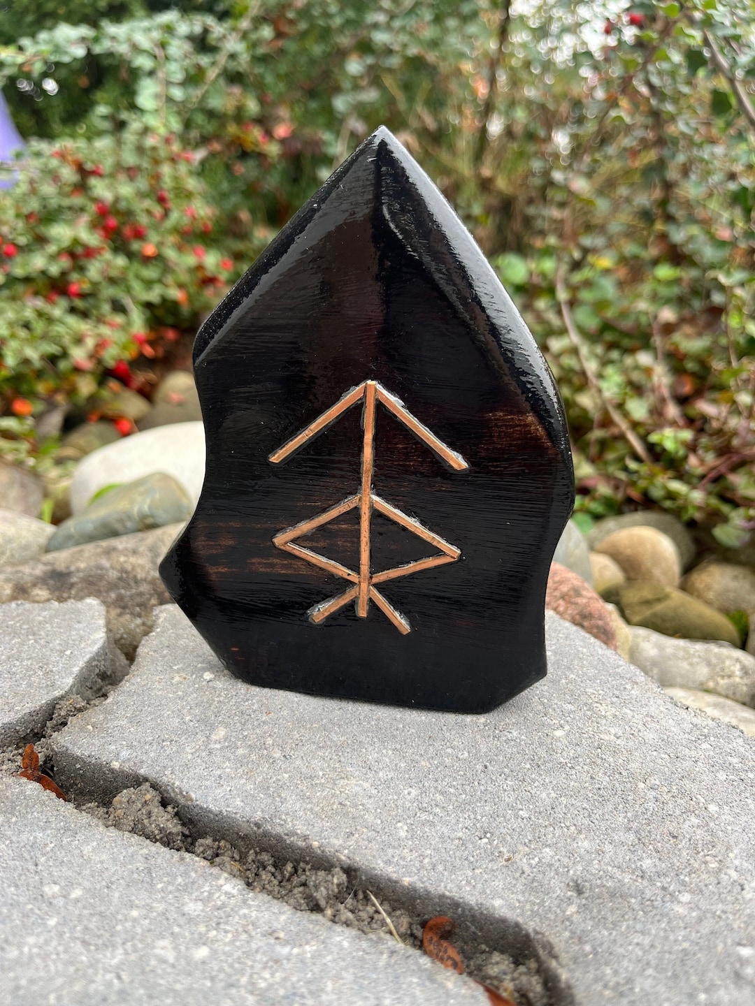 Norse VIKING PROTECTION RUNE Pagan Runes Viking Elder Futhark Handmade ...