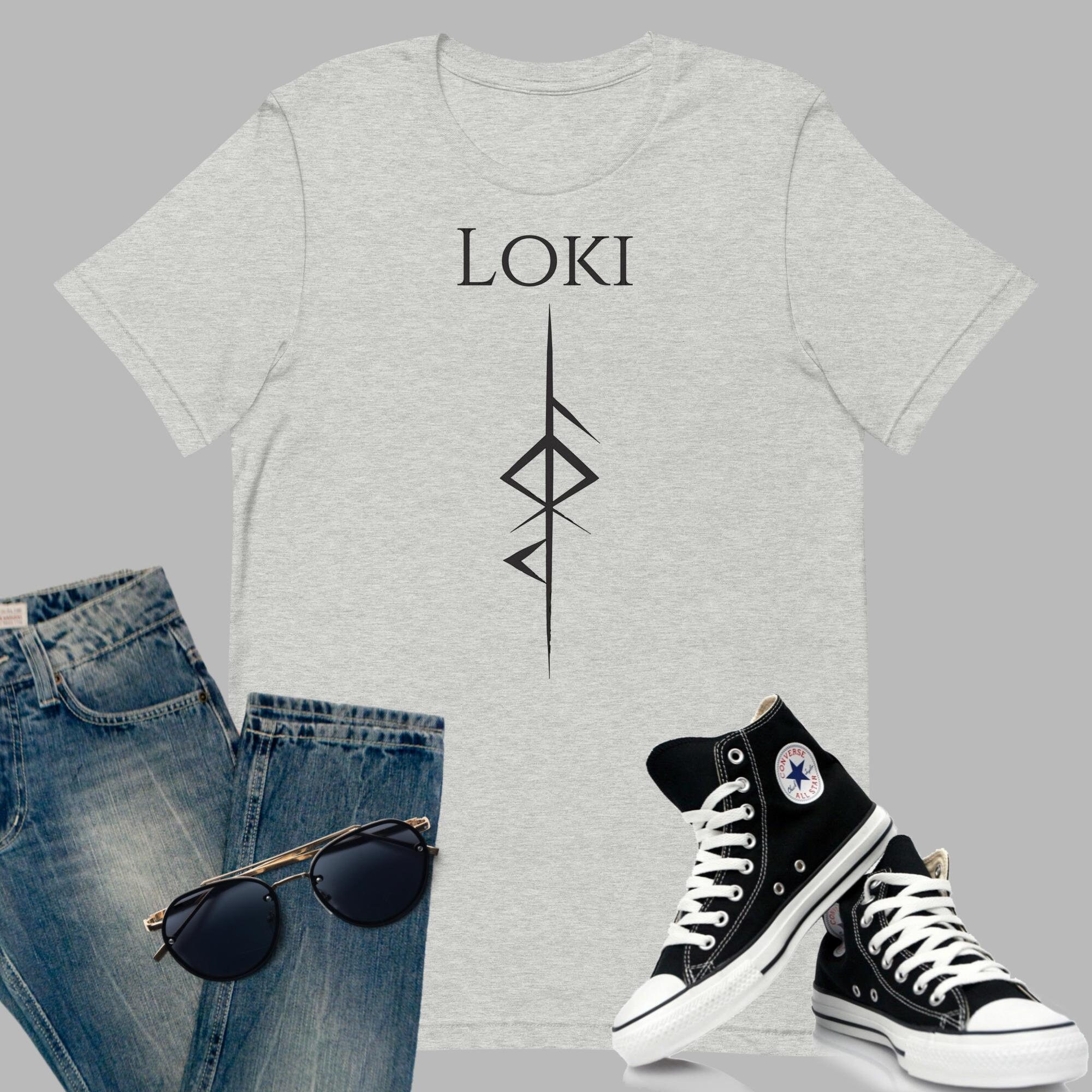 Loki God of Mischief T-shirt Loki T-shirt Viking Warrior T-shirt ...