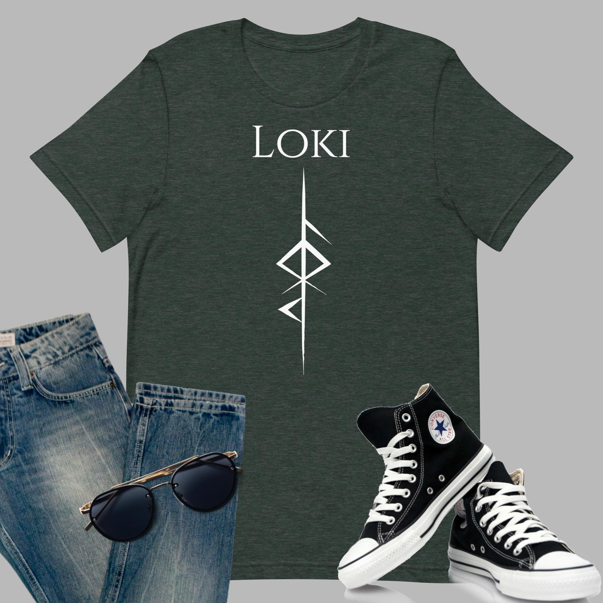 Loki God of Mischief T-shirt Loki T-shirt Viking Warrior T-shirt ...