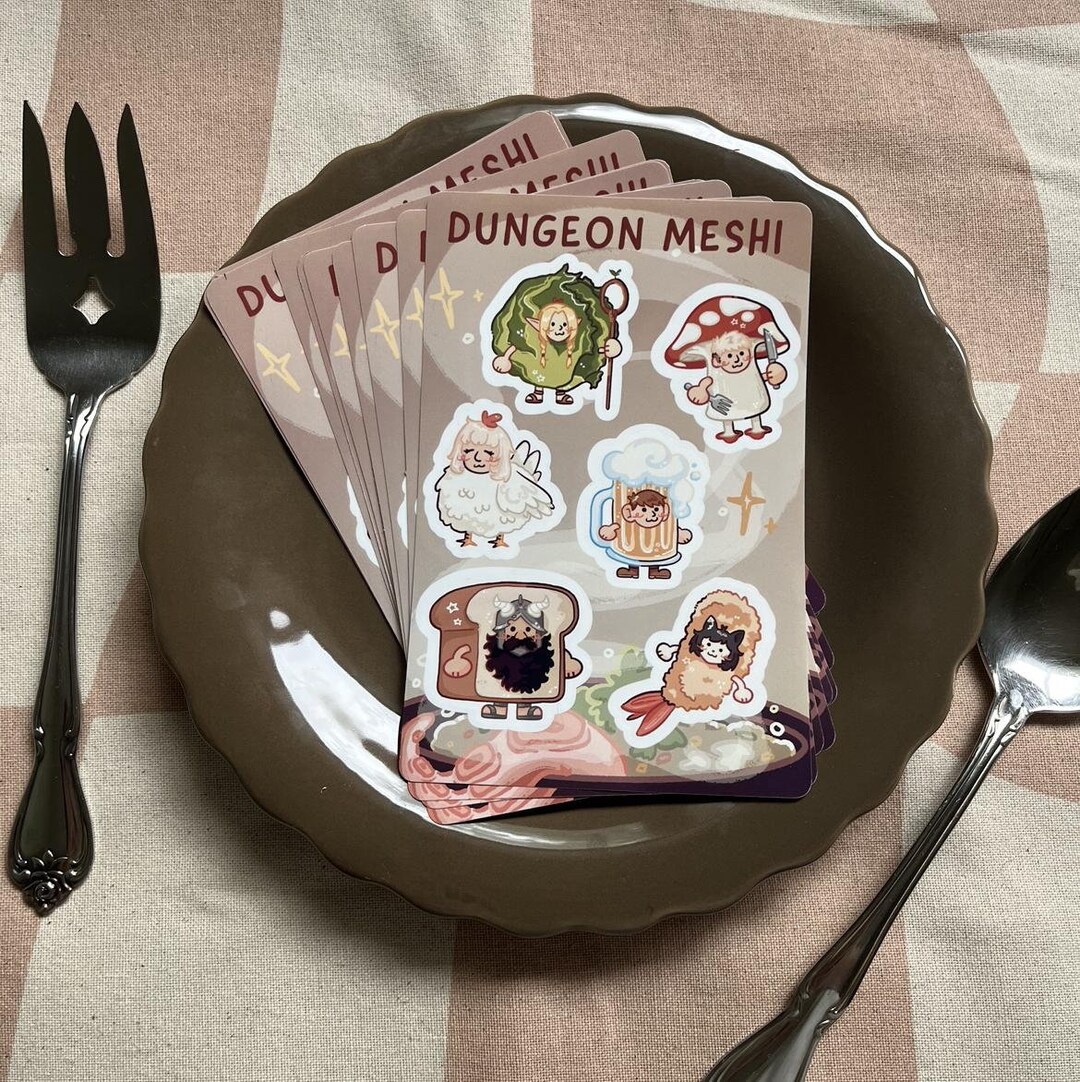 Dungeon Meshi Food Sticker Sheet - Etsy
