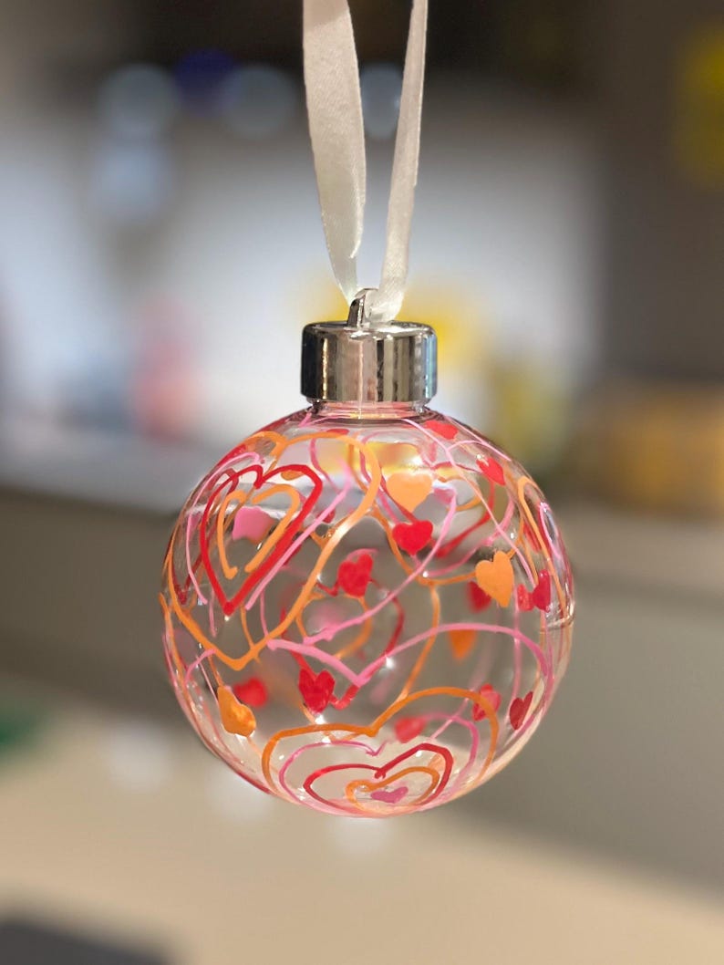 Hand Painted Acrylic Baubles. Each Design is Unique and Based on a ...