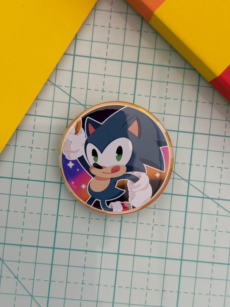 Sonic the Hedgehog Pin Badges - Etsy Australia