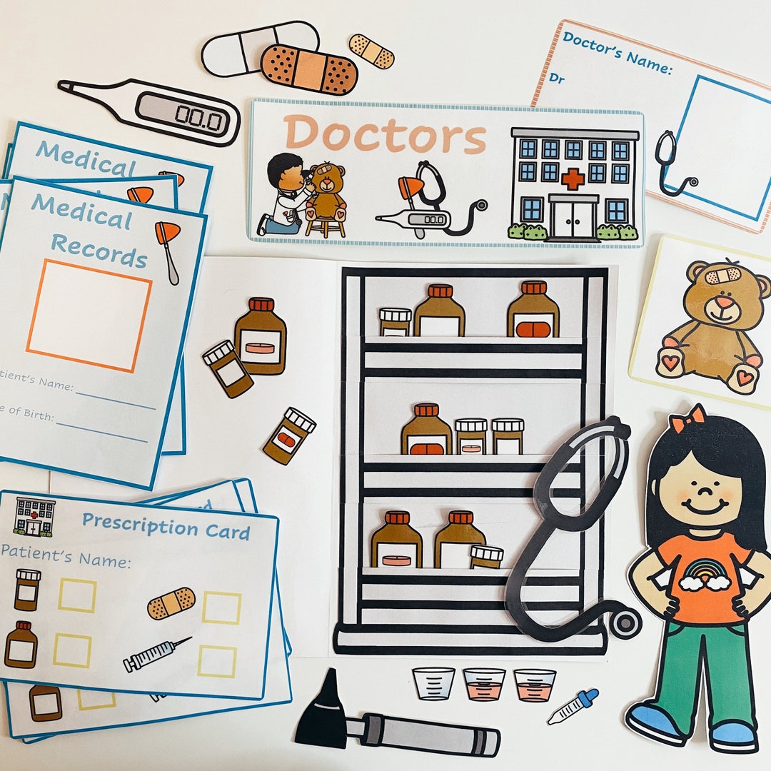 Pretend Play Doctors and Nurses Teaching Resources Early - Etsy