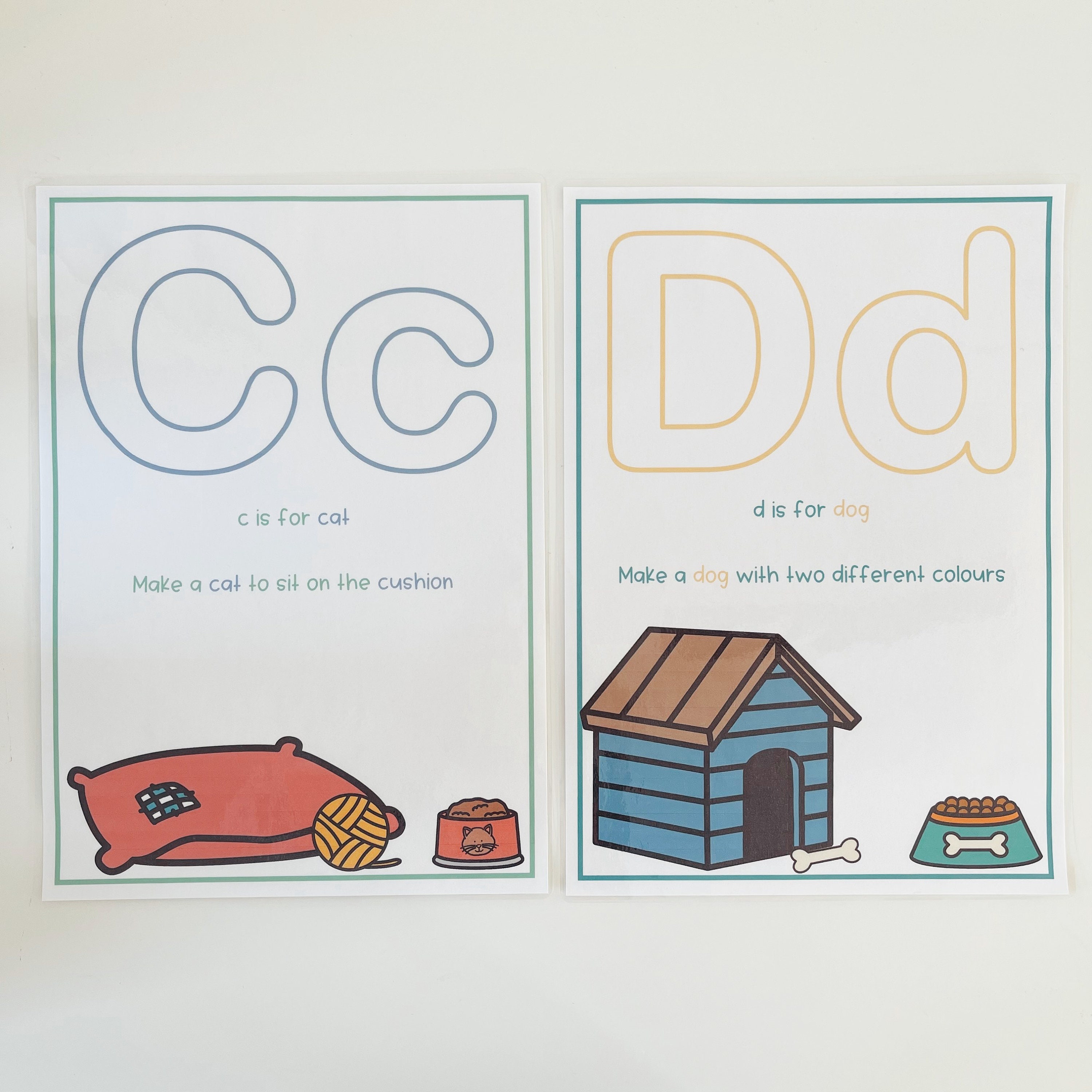 Alphabet Play Dough Mats | Playdough Mats | Letter Formation | Letter ...