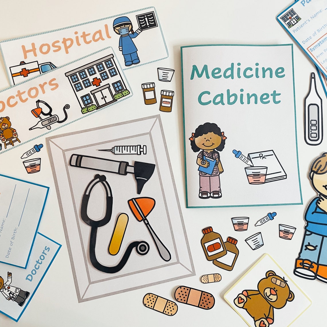 Pretend Play Doctors and Nurses Teaching Resources Early - Etsy