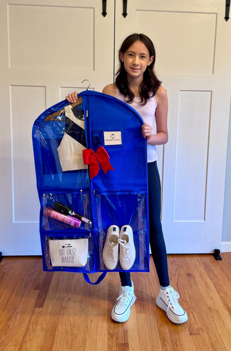 Royal Blue Costume Garment Bag With Pockets for Dancers for Recitals ...
