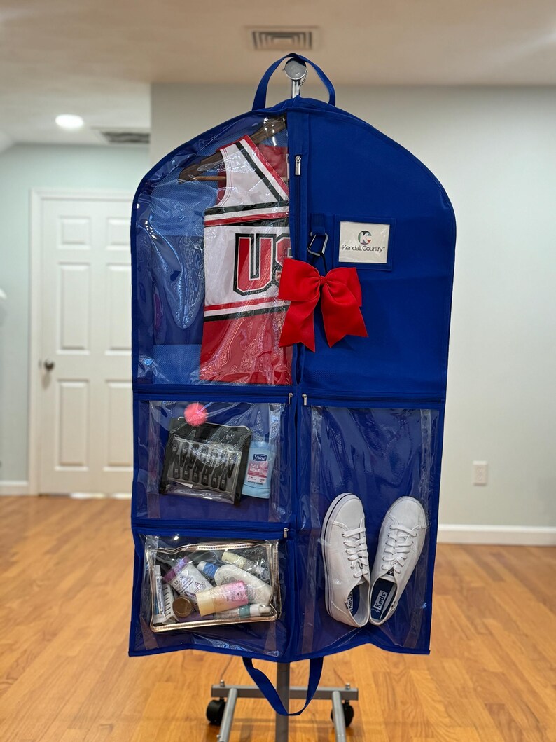 Royal Blue Costume Garment Bag With Pockets for Dancers for Recitals ...