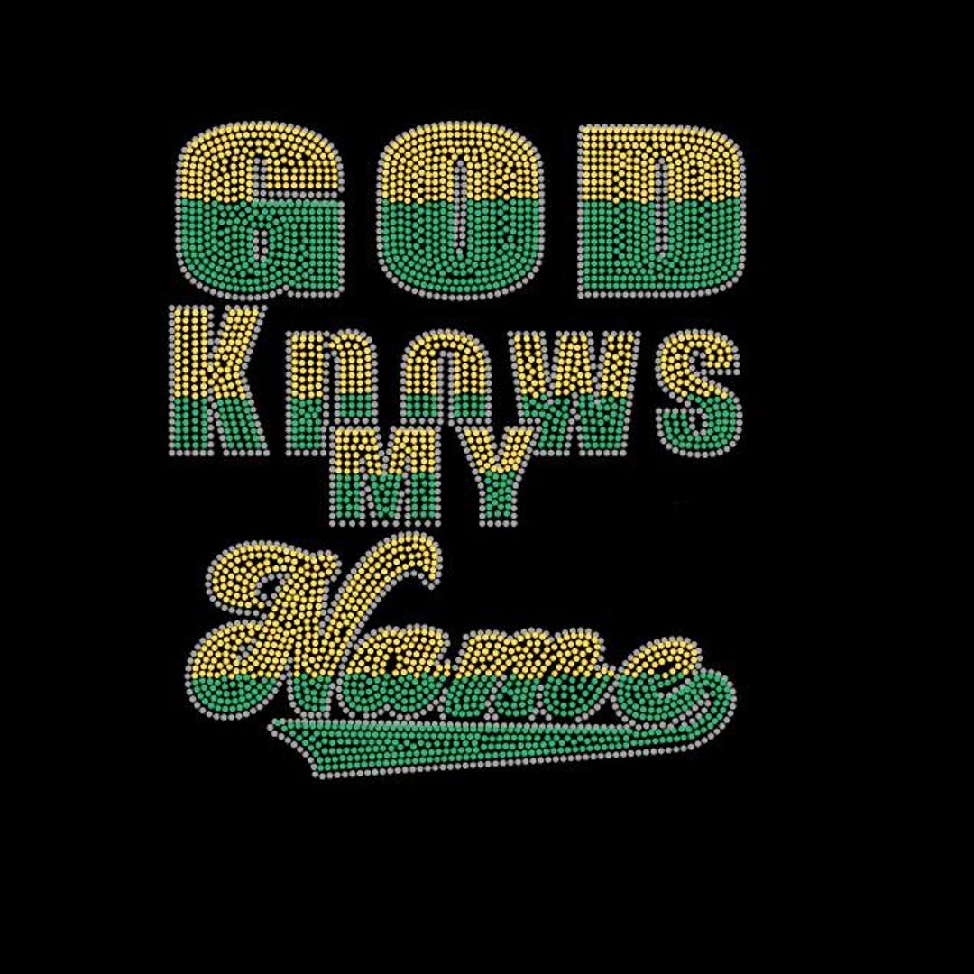 God Knows My Name Template Design Ss10 Svg - Etsy