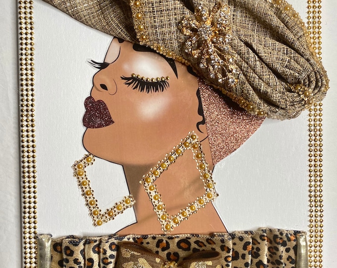 Diva Canvas Decor, African Decor Black History Decor, Diva Wall Hanger ...