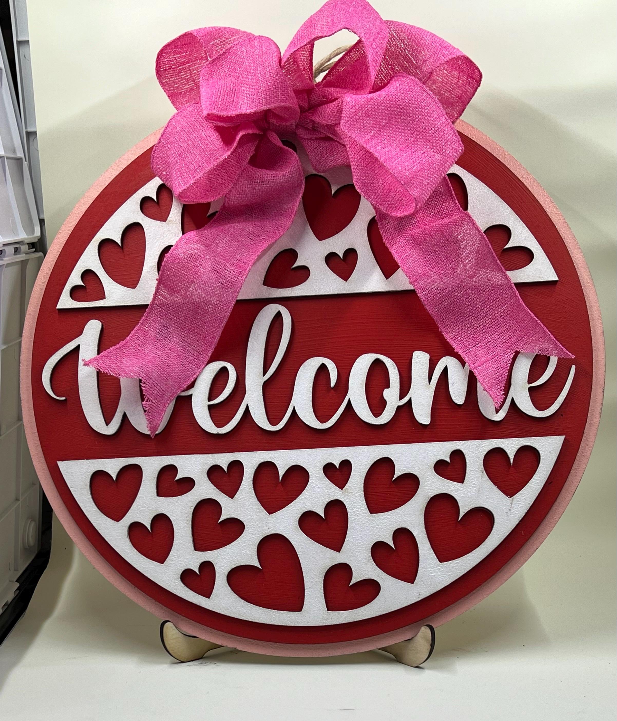 Valentine Welcome Sign - Etsy