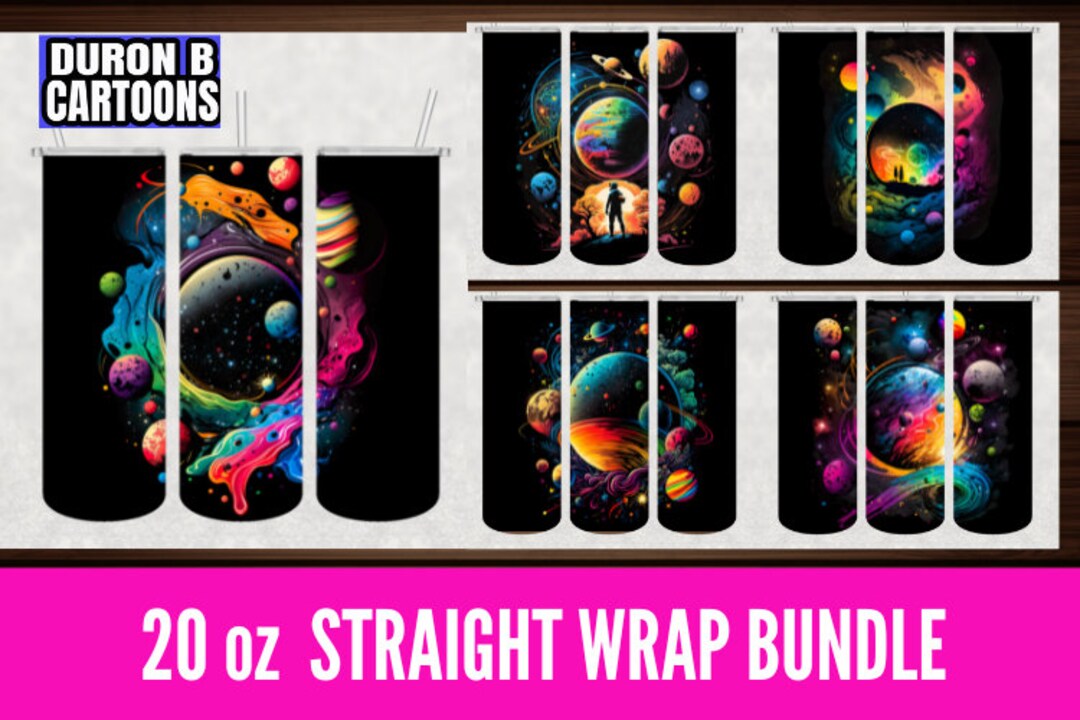 20 Oz Galaxy Skinny Tumbler Sublimation Wraps Bundle Galaxy - Etsy