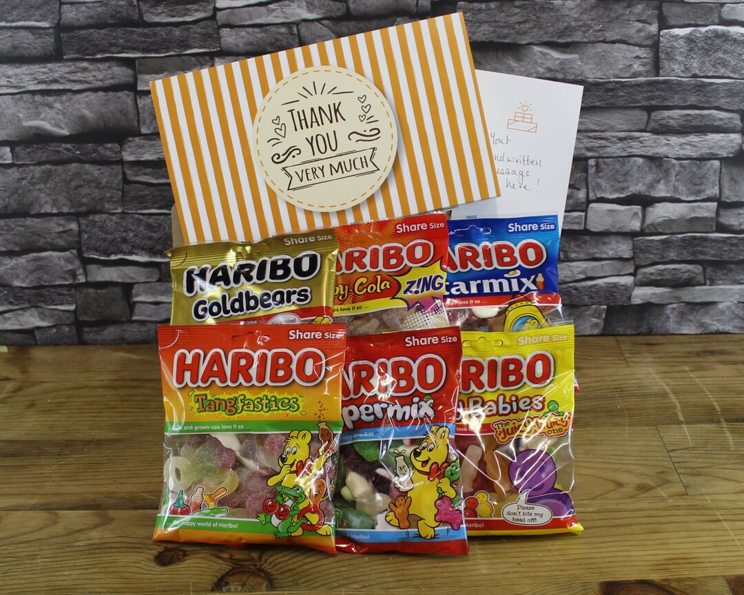 Thank You Large Haribo Assortment Sweet Hamper Gift - Etsy