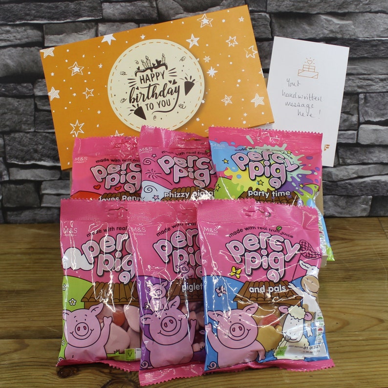 Happy Birthday Lg. Percy Pig Sweets Assortment Gift Hamper - Etsy