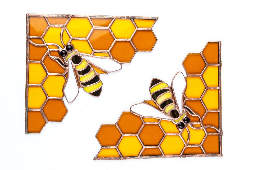 Corner Stained Glass,honeycomb Balls, Honeycomb Art Corner Pieces ...