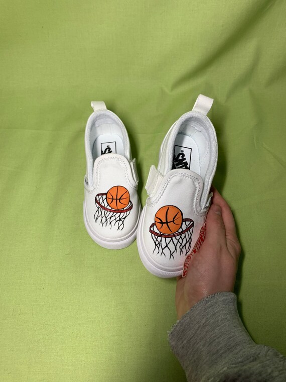 Custom Basketball Vans Childrens Custom Vans | Etsy