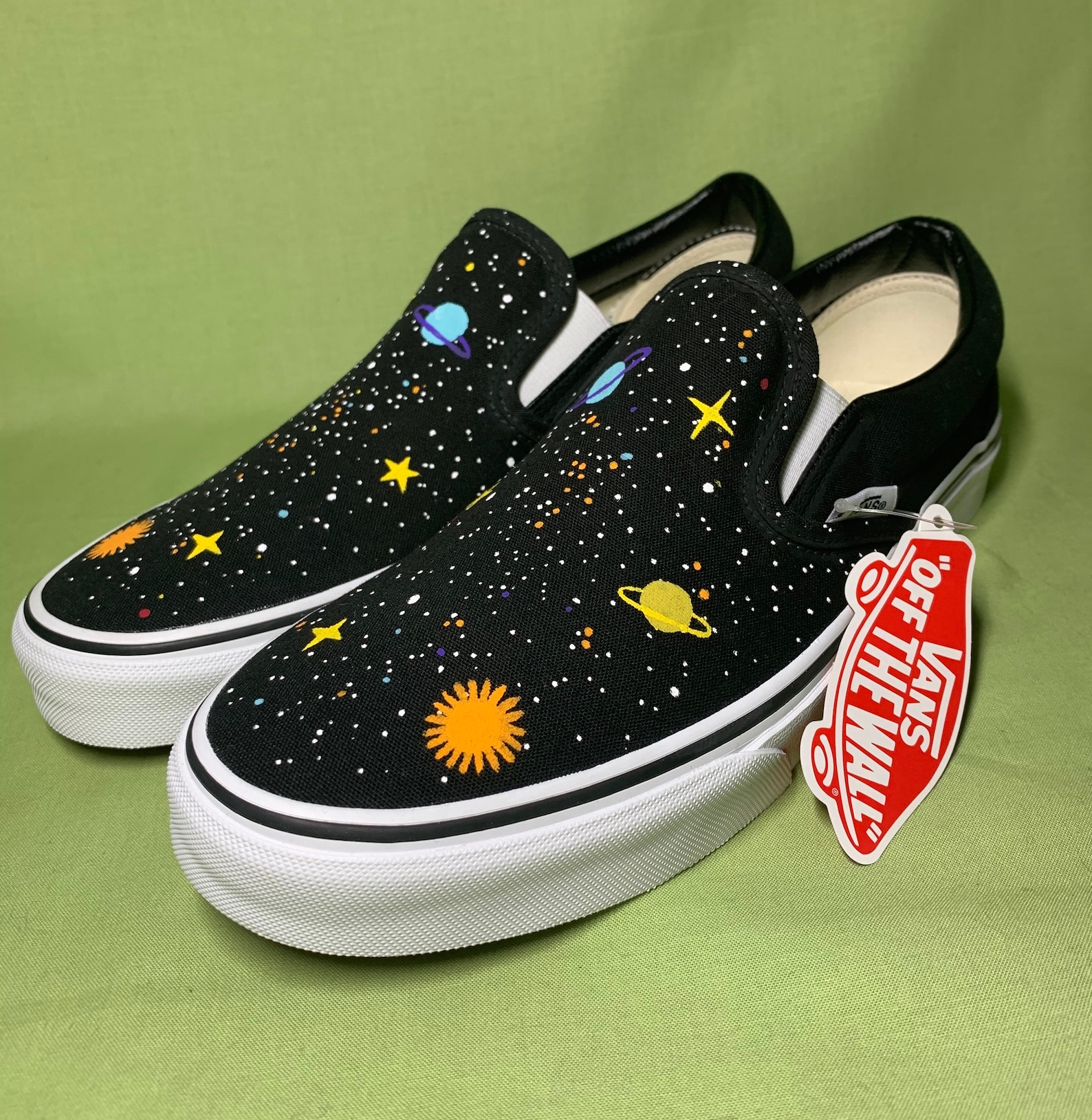 Outer Space Vans Planet Vans Custom Planet Vans - Etsy