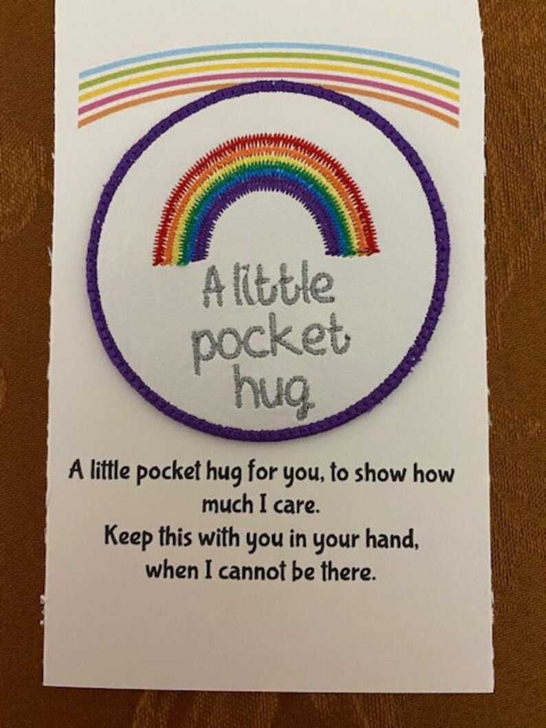 Rainbow Pocket Hug Gift - Etsy