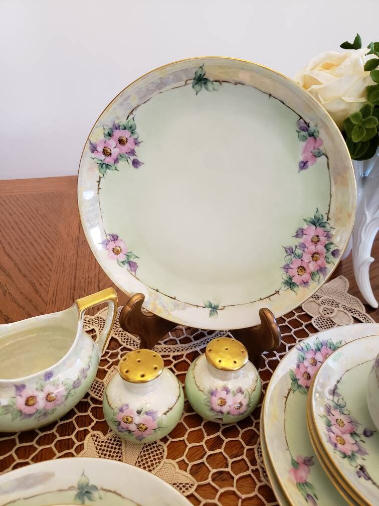 Germany Jaeger & Co Hutschenreuther Selb Tea Desert Set Cups Saucers ...