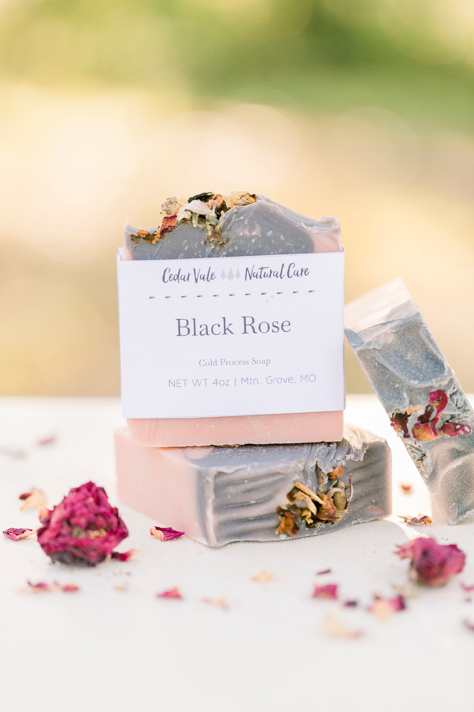 Black Rose Cold Process Soap Palm Free Vegan All - Etsy