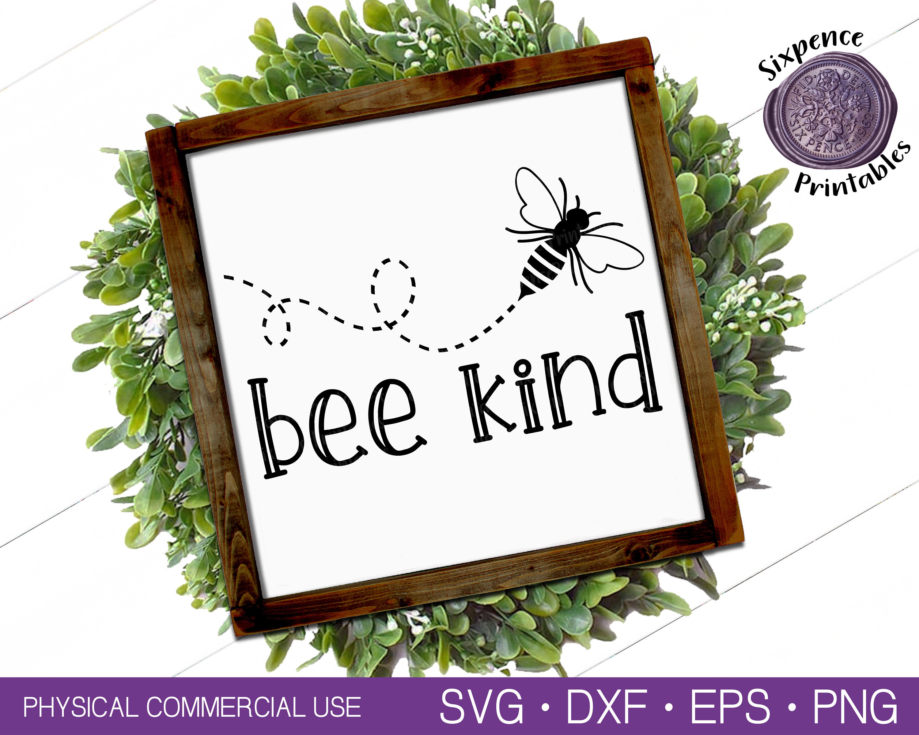 BEE KIND SVG Bee Clipart Bee Svg Be Kind Svg Kindness Svg Bee - Etsy ...