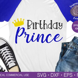 BIRTHDAY PRINCE SVG Prince Crown Svg Birthday Svg Birthday Boy Svg ...