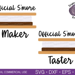 OFFICIAL SMORE MAKER Svg Official Smore Taster Svg Camping - Etsy