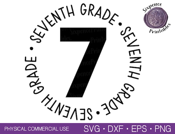 FIRST DAY of SCHOOL Svg 7th Grade Shirt Svg 7th Grade Svg Back | Etsy