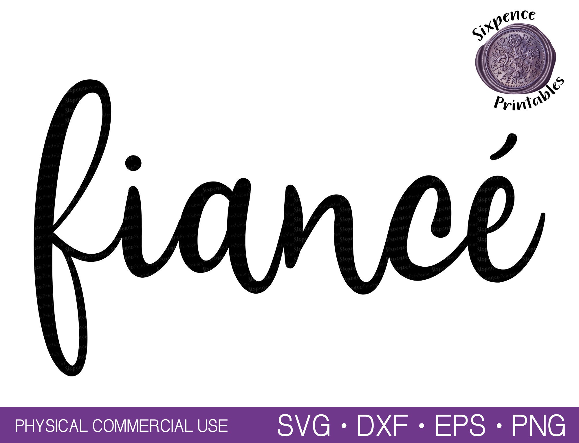 FIANCÉ SVG Engagement Svg Engaged Svg Wedding Svg Files for | Etsy