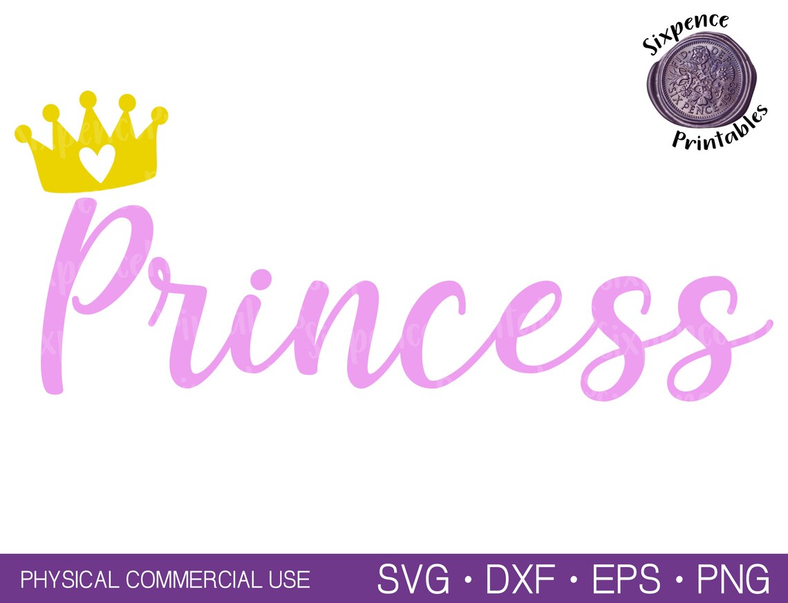 PRINCESS SVG Princess CROWN Svg Birthday Svg Crown Clipart - Etsy