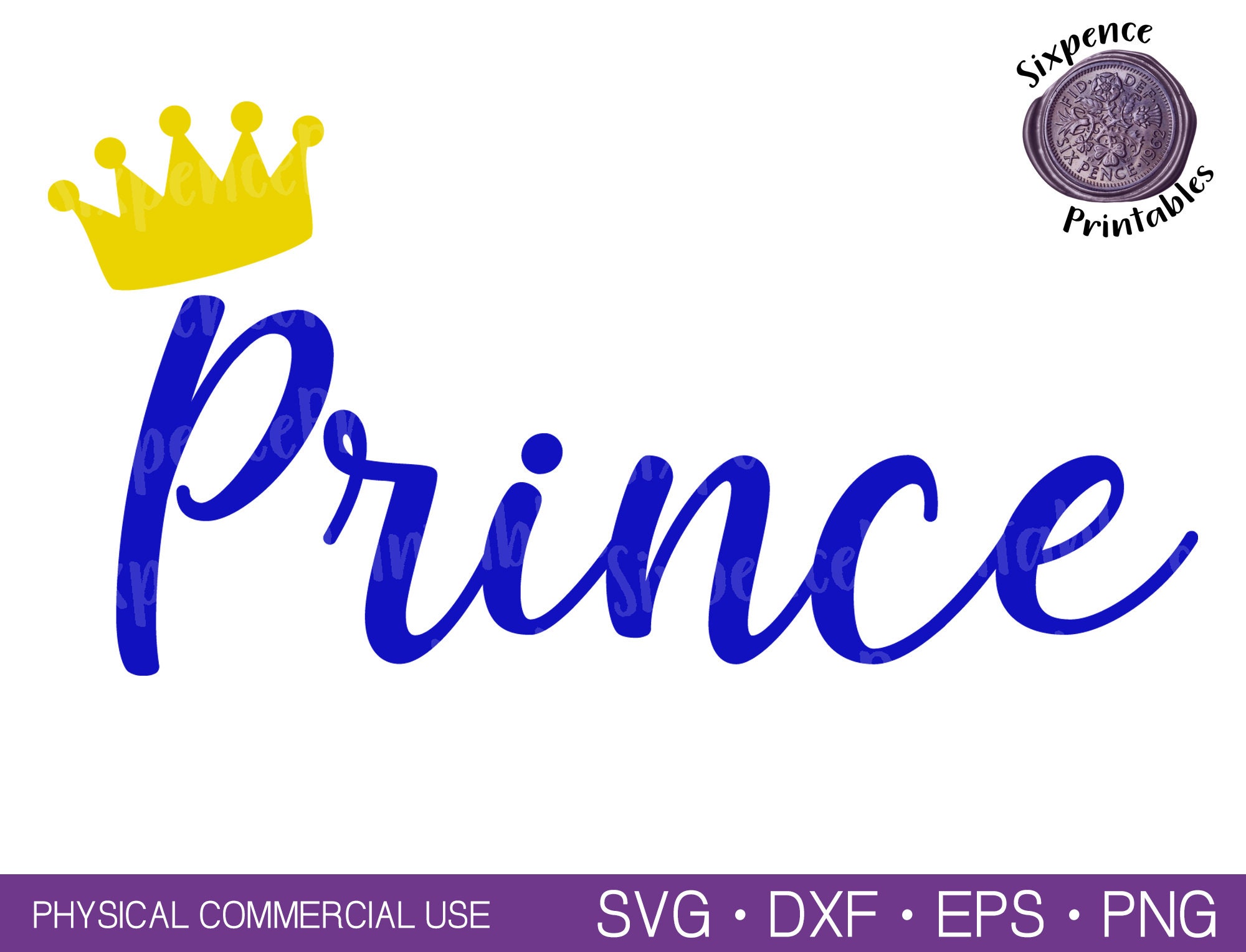 PRINCE SVG Prince CROWN Svg Birthday Svg Crown Clipart Little | Etsy ...