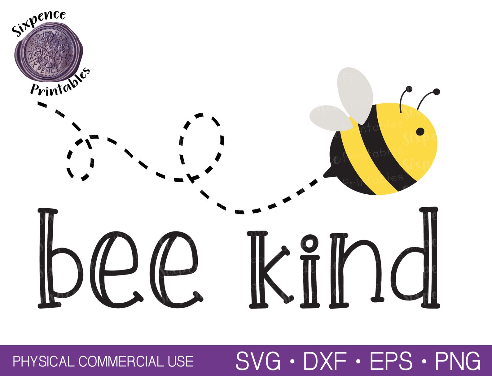 BEE KIND SVG Be Kind Svg Bee Svg Bee Clipart Kindness Svg | Etsy